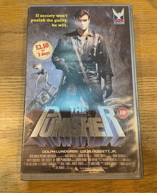THE PUNISHER VHS Ex-Rental Big Box 20-20 Vision £5.00 - PicClick UK
