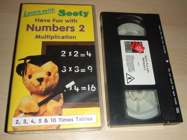 SOOTY'S LEARN WITH Sooty VHS Video Have Fun With Numbers 2 ...