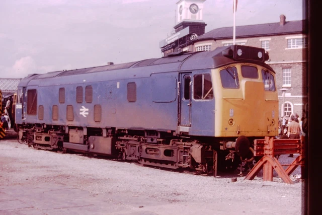 1980S BRITISH RAIL BR Diesel Loco 25xxx Leicestershire Railway Slide ...