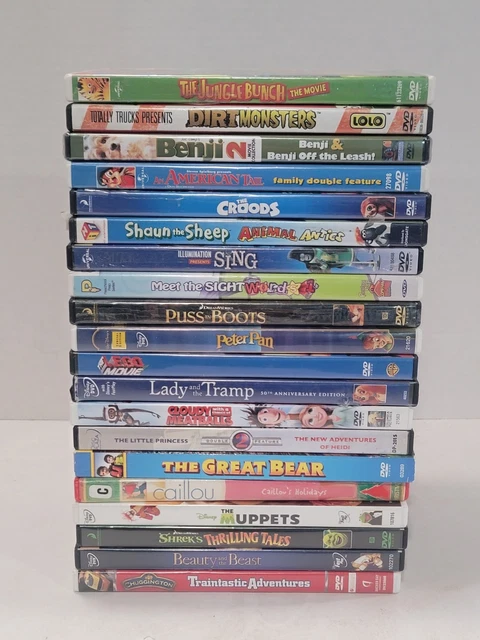 20 DVD KIDS Random Lot - Children &/or Family - DVDs - Photographed ...