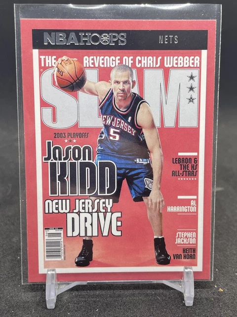 2021-22 PANINI HOOPS Basketball #slam70 Jason Kidd New Jersey filets ...