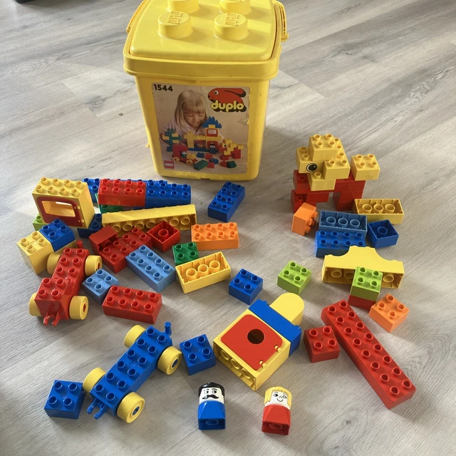 VINTAGE LEGO DUPLO Box Bucket Set Duplo 1544 Complete 1987 £16.00 ...
