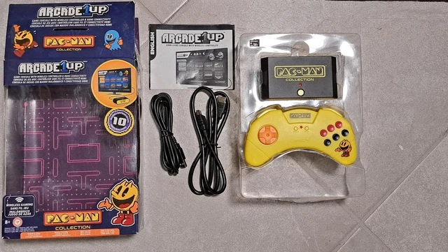 ARCADE 1UP PAC-MAN HDMI Console, Wireless Controller, 11,000+ games, 8 ...