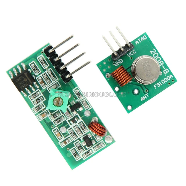 433MHZ RF TRANSMITTER And Receiver Link Set For Arduino ARM MC U Remote ...