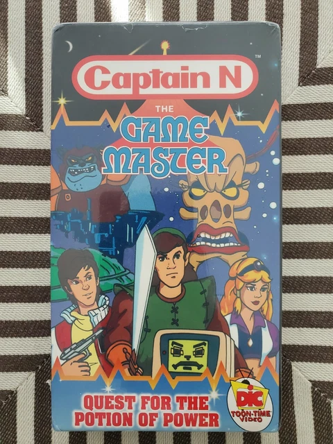 CAPTAIN N THE Game Master VHS Quest for the Potion Nintendo Factory ...
