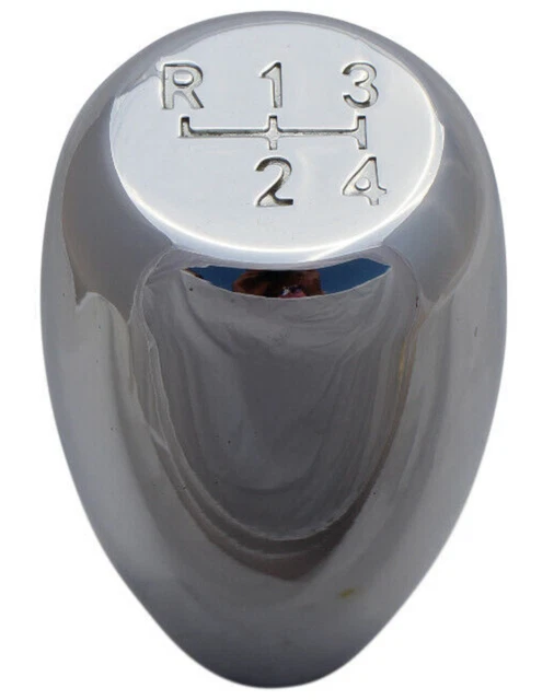 CHROME T1 4 speed gear shift knob fits for Ford Capri Cortina Escort ...
