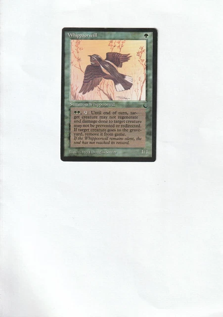 WHIPPORWILL- THE DARK edition-1994-Magic MTG lightly played EUR 2,50 ...