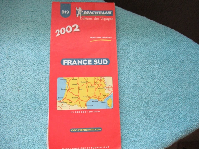 ANCIENNE CARTE MICHELIN 2002 N° 919 France Sud échelle 1/1 000 000 EUR 2,00 - PicClick FR