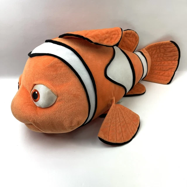 DISNEY HASBRO FINDING Nemo Jumbo Clown Fish 28" Plush Stuffed Toy 2002 ...