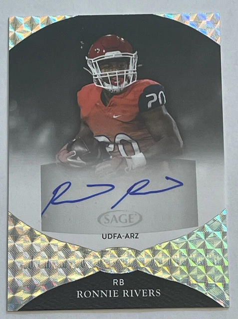 VOITURE RONNIE RIVERS 2022 Sage Aspire Hyper Argent Los Angeles Rams RC ...