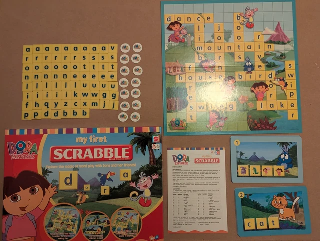 MATTEL MY FIRST Scrabble "Dora The Explorer" English/Spanish - 100% ...