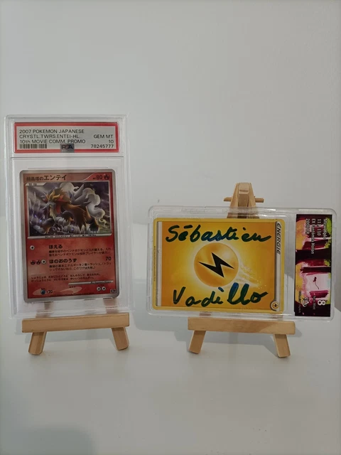 POKEMON CARD CRYSTAL Tower's Entei Holo 10th Movie Commemoration Promo ...