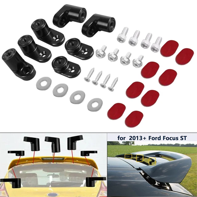 WING SPOILER RISER Kit For Ford Focus MK3 MK3.5 Focus ST Black £12.69 ...