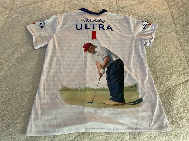 RARE MICHELOB Ultra Donald Trump Golf Polo Golf Shirt Mens 2XL Short ...