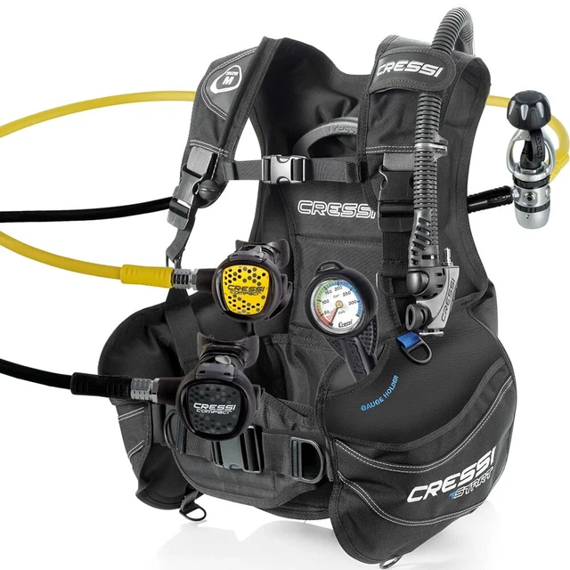 CRESSI SUB START Scuba attrezzatura subacquea completa BCD e Erogatori ...