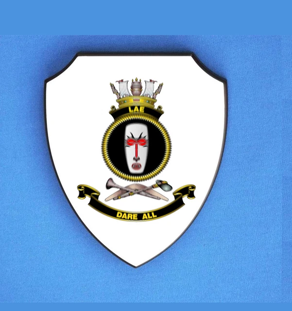HMAS LAE ROYAL Australian Navy Wall Shield Image Blured To Stop Web ...