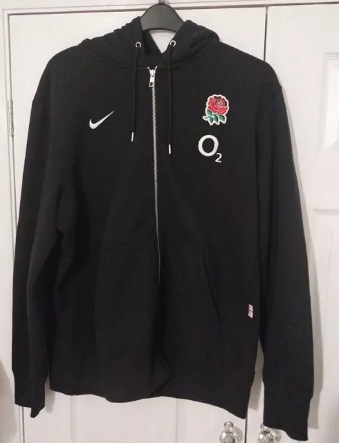 ENGLAND RUGBY UNION National Team Nike Hoodie Jacket Jersey Top Extra ...