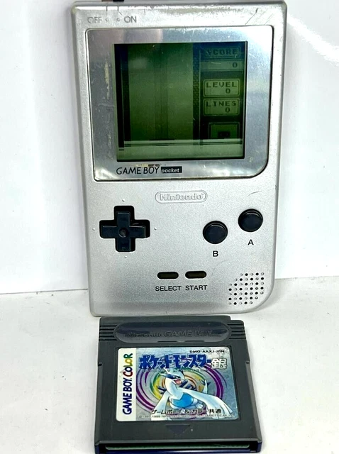 NINTENDO GAME BOY Pocket Silver Console MGB-001 AUTHANTIC Working Well ...