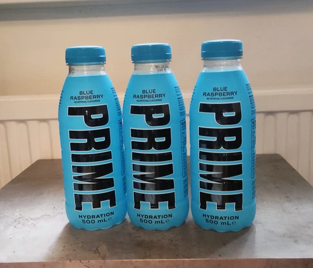 PRIME HYDRATION DRINK -3 x Blue Raspberry. 500ml each | KSI and Logan £ ...