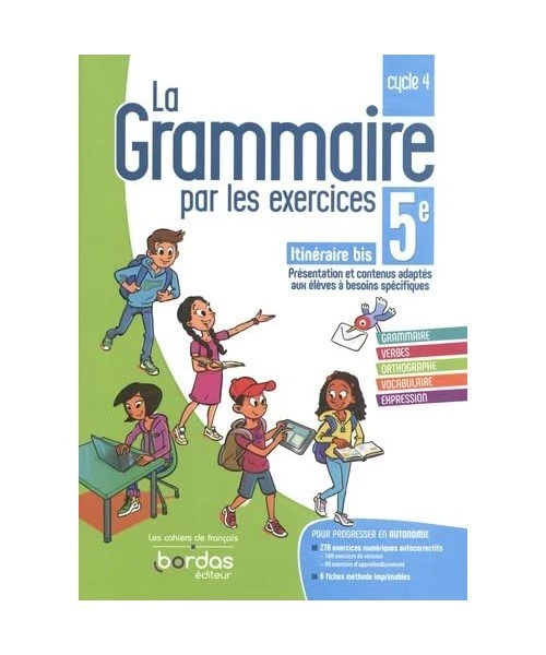 LA GRAMMAIRE PAR les exercices 5e Cahier de l'élève Spécial DYS: Cahier d'exe EUR 8,89 - PicClick FR