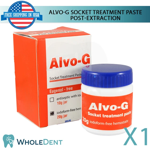 ALVO-G DRY SOCKET Treatment Paste Post Teeth Extraction Cure Dental Non ...