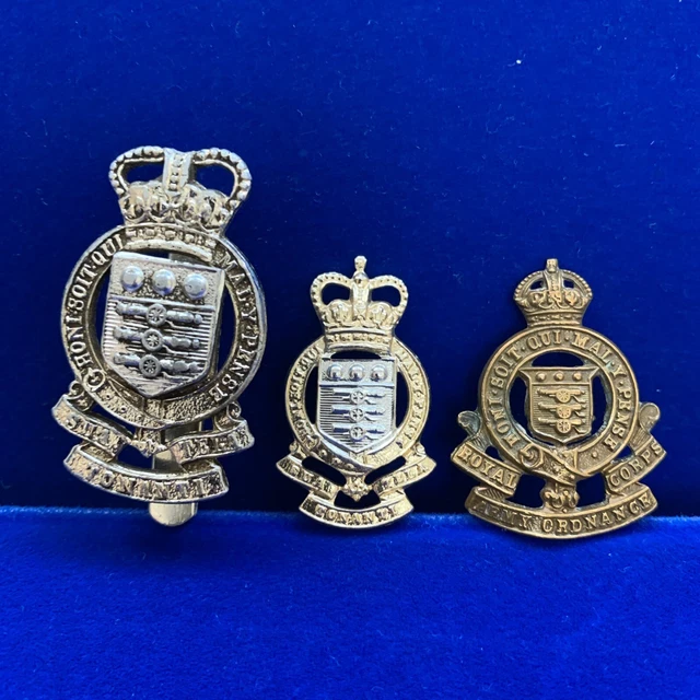 BRITISH ARMY ROYAL Army Ordnance Corps RAOC Cap And Collar Badges £9.99 ...