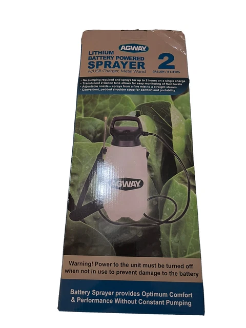 AGWAY LITHIUM-ION BATTERY Powered Pump - 2 Gallon Sprayer $25.00 - PicClick