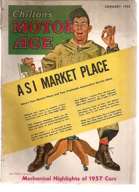 CHILTON'S MOTOR AGE Magazine Janvier 1957 Publicité Vintage, Couverture ...