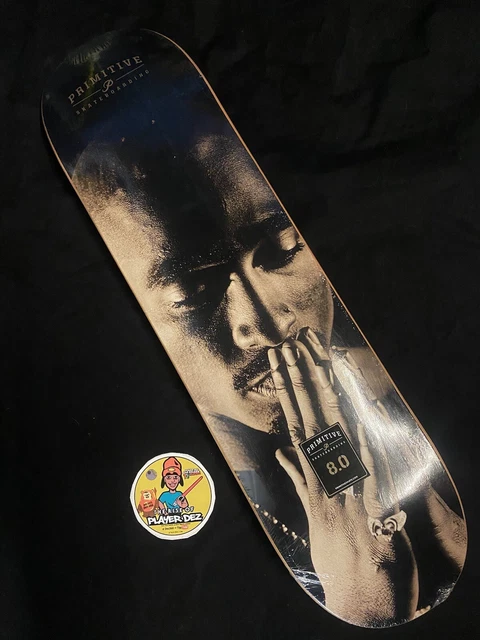 RARE PRIMITIVE 2PAC Skateboard Deck Tupac Shakur Death Row In Shrink ...