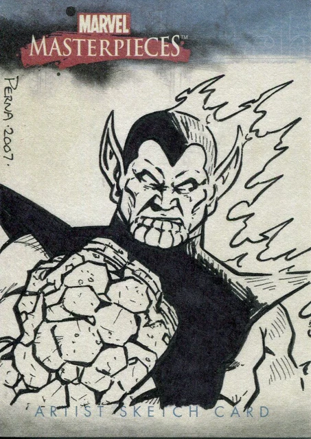 MARVEL MASTERPIECES 2007 Sketch Card By Tony Perna £299.99 - PicClick UK