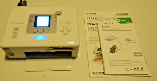 CANON SELPHY CP730 CP720 White Compact Digital Thermal Photo Printer ...