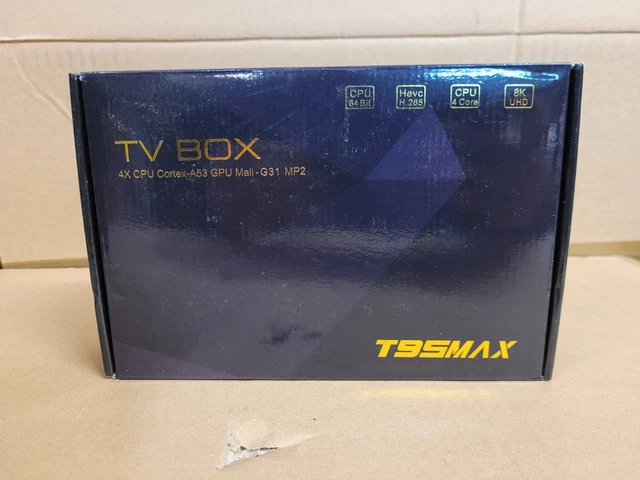T95MAX ANDROID 10.0 Smart TV Box 4GB RAM 32GB Ultra HD Dual WiFi BT ...