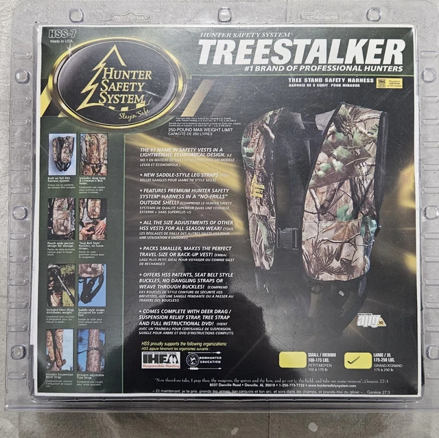 ORIGINAL HSS-7 TREESTALKER Tree Stand Safety Harness L/XL $140.00 ...