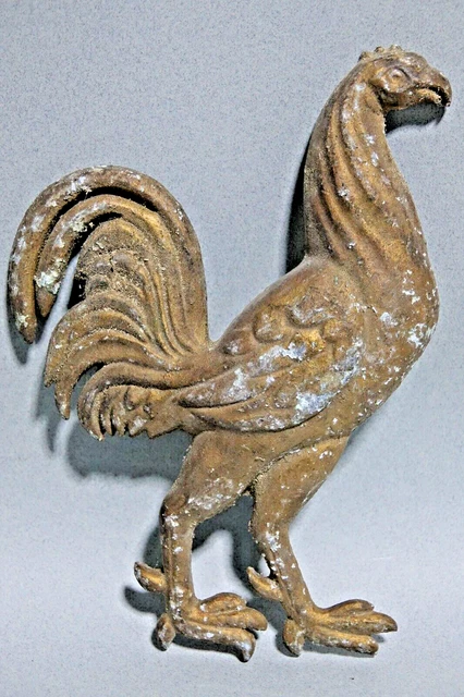 VERY OLD ADVERTISING Metal Cockerel Figure Courage Brewery Ales Rare £ ...