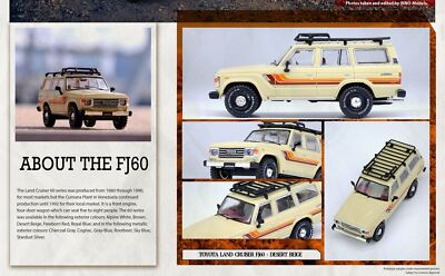 TOYOTA LAND CRUISER FJ 60 Series Beige Graphics *** INNO 1:64 £22.40 ...