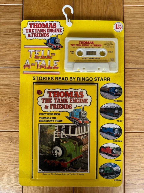 THOMAS THE TANK Engine Tell A Tale Ringo Starr Book & Audio Cassette ...