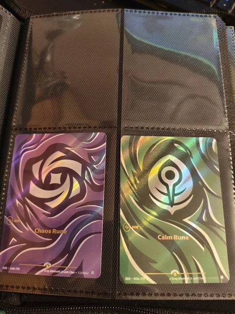 RIFTBOUND ORIGINS CHAOS Rune and Calm Rune £24.99 - PicClick UK