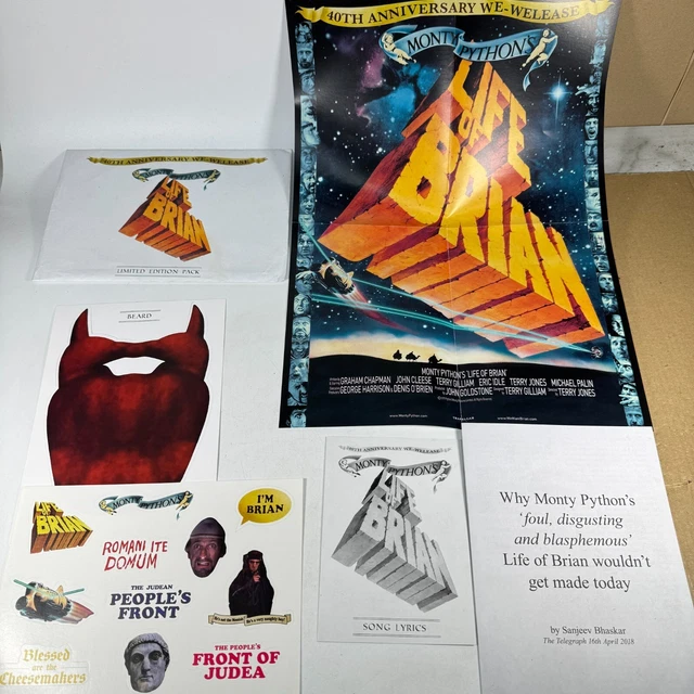 MONTY PYTHONS 40TH Anniversary We-Welease Life of Brian Ltd Edtn Pack ...