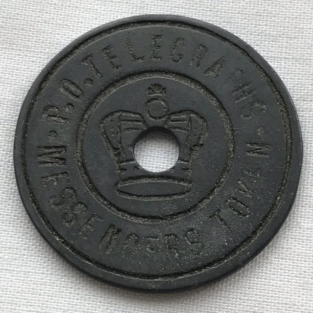 RARE BRITISH C1870 Post Office Telegraph Token £60.00 - PicClick UK