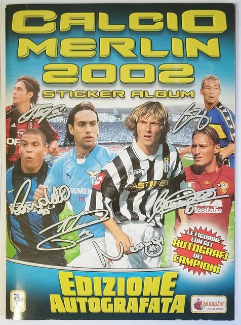 CALCIO MERLIN 2002 Album Completo Figurine con Poster EUR 105,00 - PicClick IT