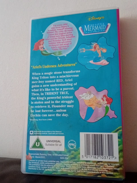 DISNEY'S THE LITTLE Mermaid Ariel's Undersea Adventures Volume 5 Vhs ...