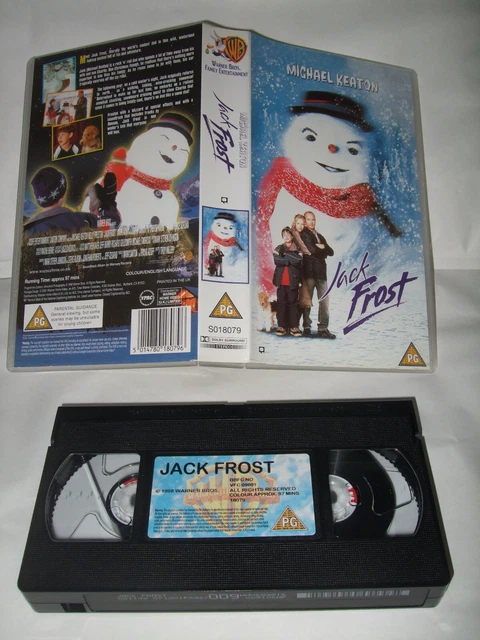 JACK FROST VHS tape PG Michael Keaton 1998 Family Warner Bros ...