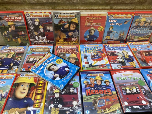 19 FIREMAN SAM DVD Choppy Waters Red Alert Kite Inferno Grt Fire 21hrs ...