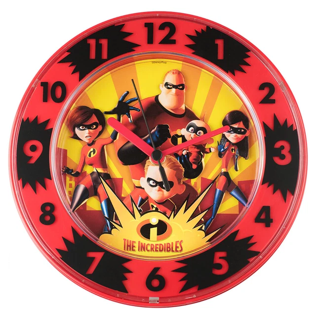 THE INCREDIBLES CLOCK | Disney Incredibles Wall Clock | The Incredibles ...