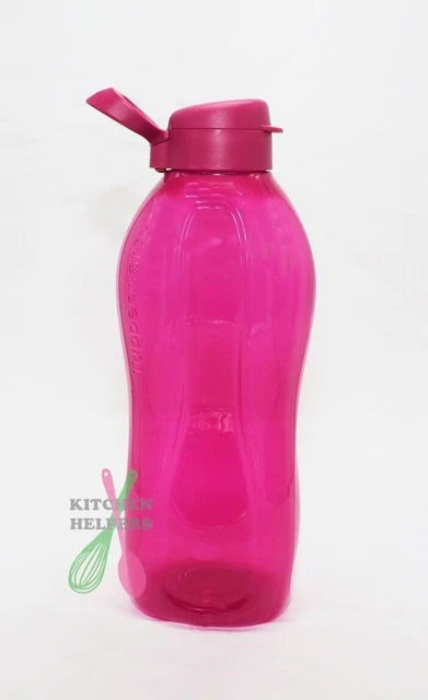 TUPPERWARE WATER BOTTLE 2L Eco Flip Top Drink Bottle with Handle - Radish - New $30.00 - PicClick AU