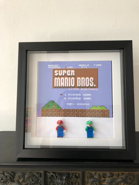 SUPER MARIO BROS. Lego minifigure frame £33.00 - PicClick UK