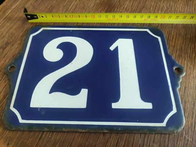 ANCIENNE GRANDE PLAQUE Emaillee De Rue , Maison , Numero , 21 EUR 34,90 - PicClick FR