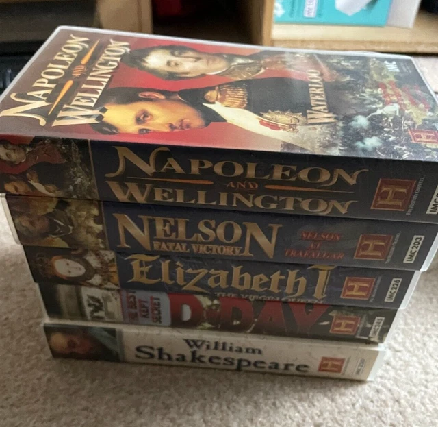 HISTORY CHANNEL VHS video tape selection Napoleon, Nelson, Wellington ...