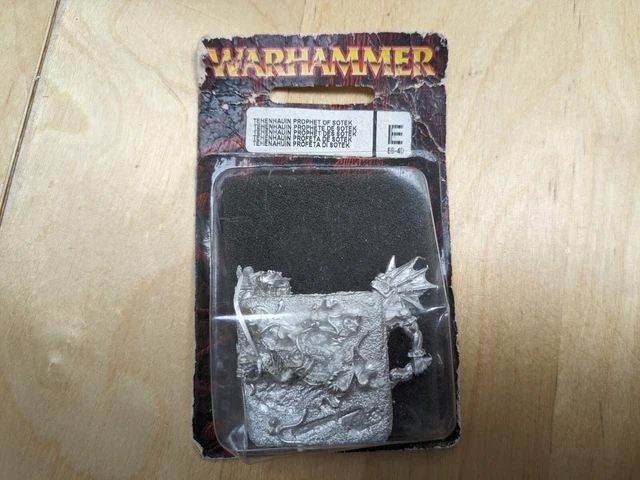 GAMES WORKSHOP WARHAMMER Lizardmen Tehenhauin Prophet of Sotek Metal ...