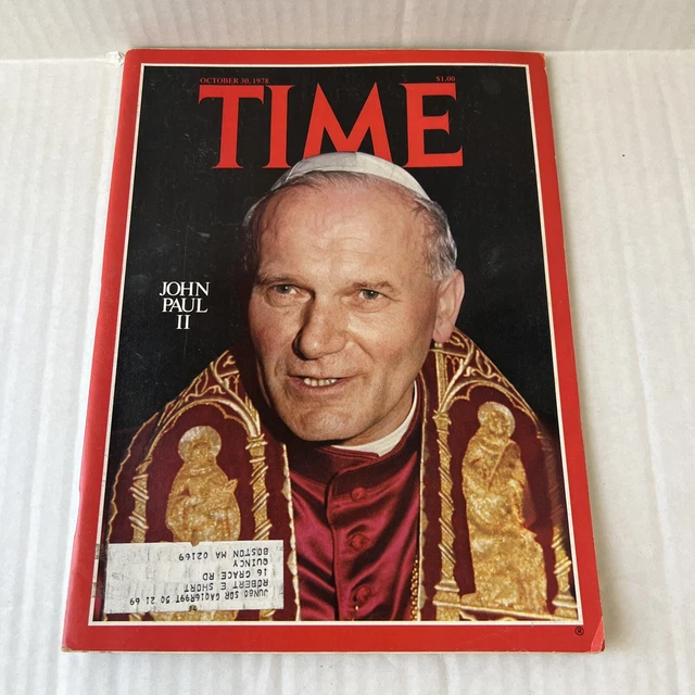 TIME MAGAZINE OCTOBER 30, 1978 Pope John Paul II Chosen Vicar Of Christ ...